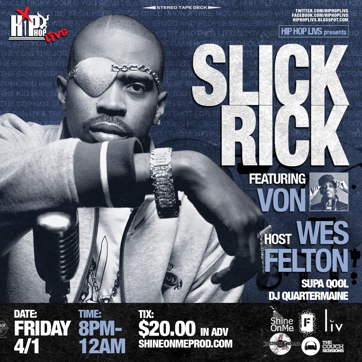 DC: Slick Rick at LIV – The Couch Sessions DC: Slick Rick at LIV – The Couch Sessions
