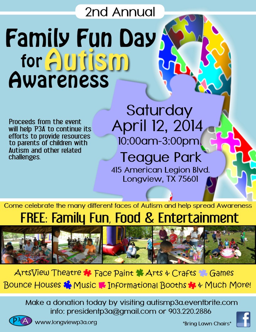 2nd Annual Family Fun Day For Autism Awareness Tickets Longview 2nd-annual-family-fun-day-for-autism-awareness-tickets-longview